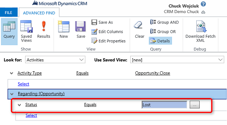 Creating a Query for Closed Opportunities in Microsoft Dynamics CRM ...