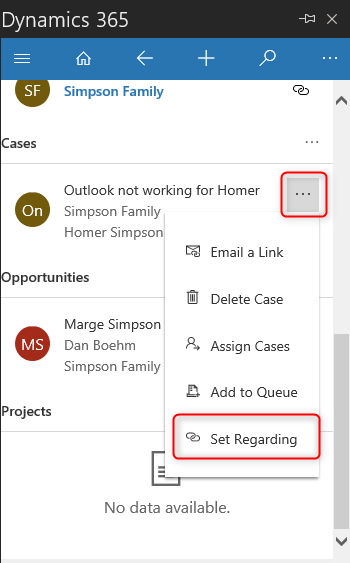 Dynamics 365 Outlook App v9 – Create Case from Email | TopLine