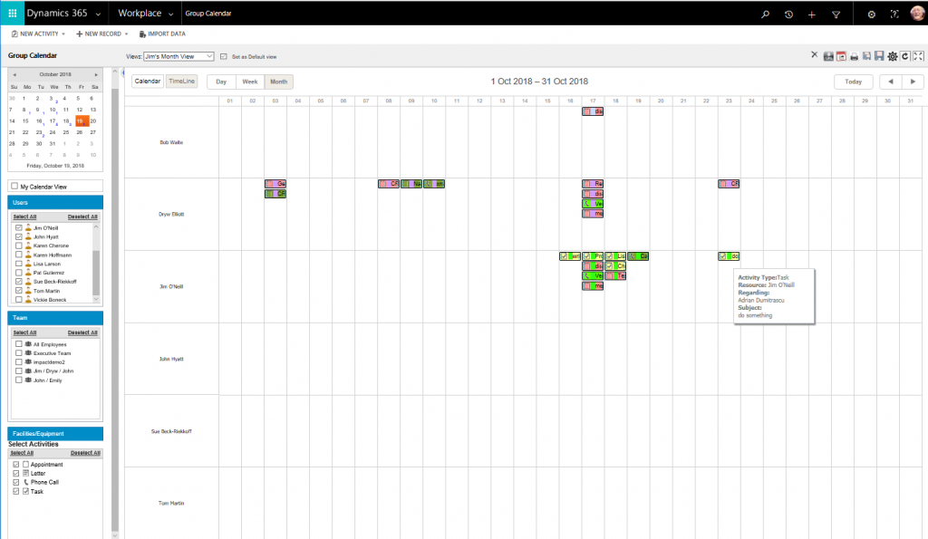 Calendar Option for Microsoft Dynamics 365 - Pewaukee, Waukesha ...