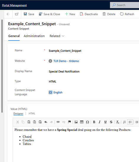Microsoft Power Pages: Content Snippets – Use & Benefits