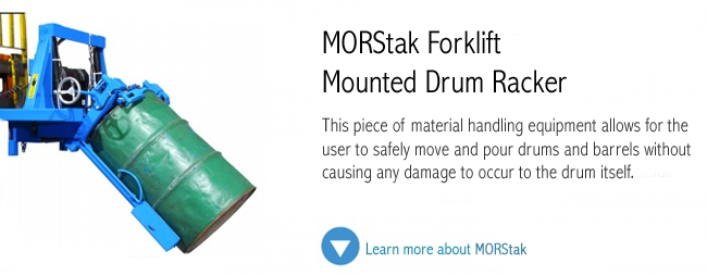 MORStak Forklift Mounted Drum Racker