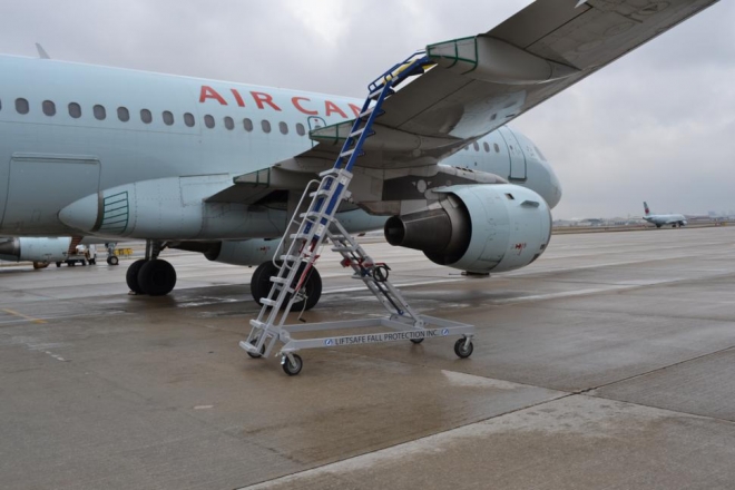 Engine Access Stand on Air Canada A320 - Cambridge, Kitchener, Guelph ...