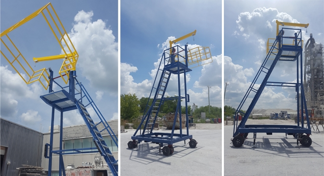 Rail Car Access Stand with Fall Arrest System - Cambridge, Kitchener ...