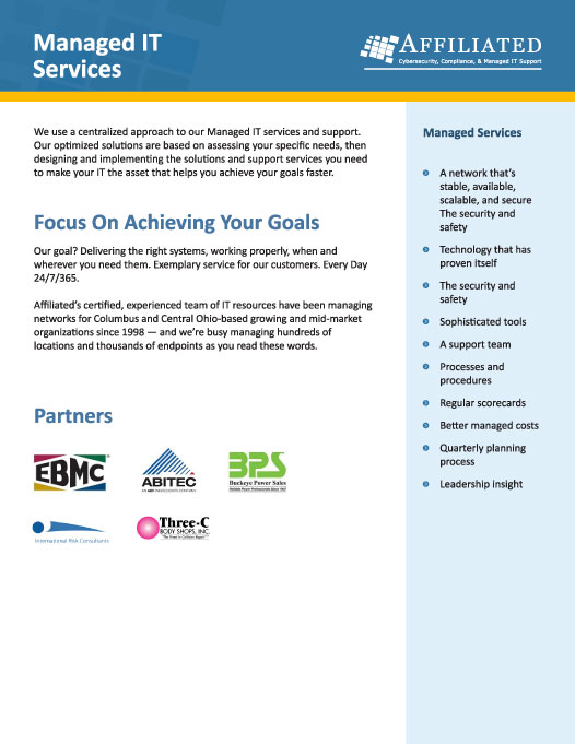 Managed IT Support and Services in Columbus, Ohio | Affiliated