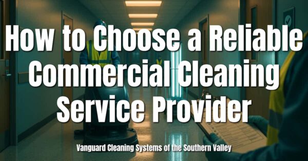 How to Choose a Reliable Commercial Cleaning Service Provider