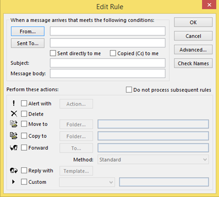 How To Create an Email Autoresponder in Outlook :: Metro CSG - New York ...