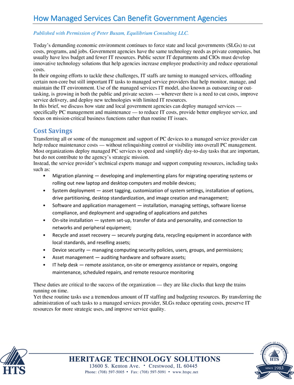 White Paper | Heritage Technology Solutions