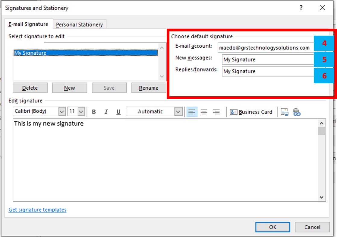 Apply Signatures Automatically For New Messages Replies GRS Technology Solutions