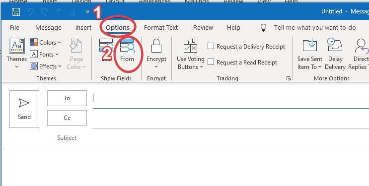 Add a From address in Outlook | GRS Technology Solutions