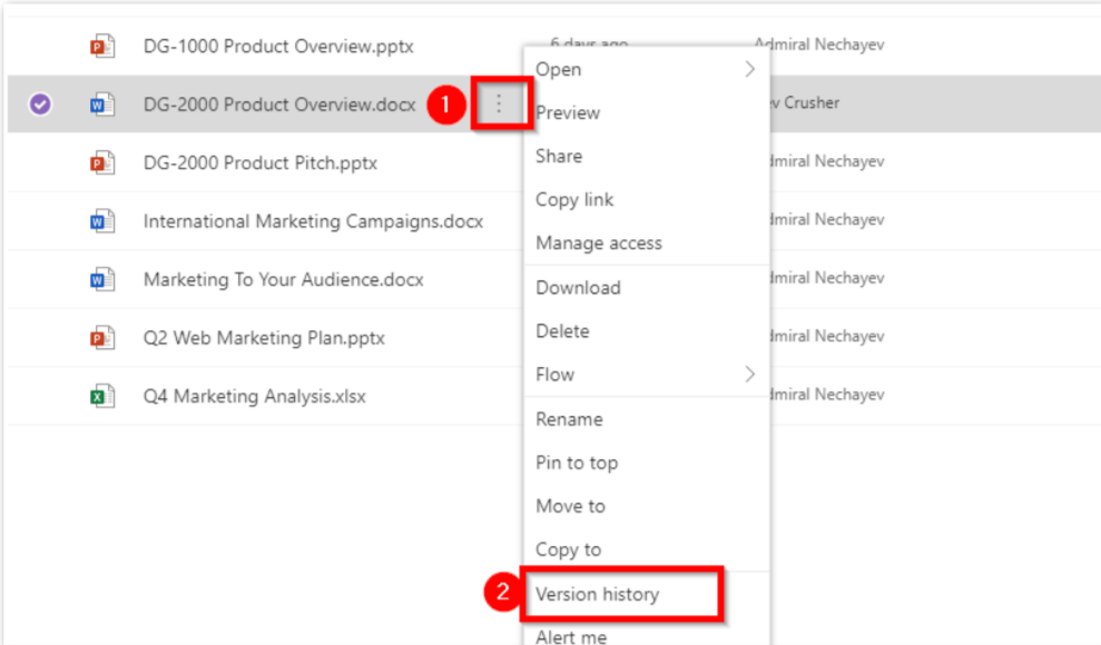 OneDrive and SharePoint Version History | GRS Technology Solutions