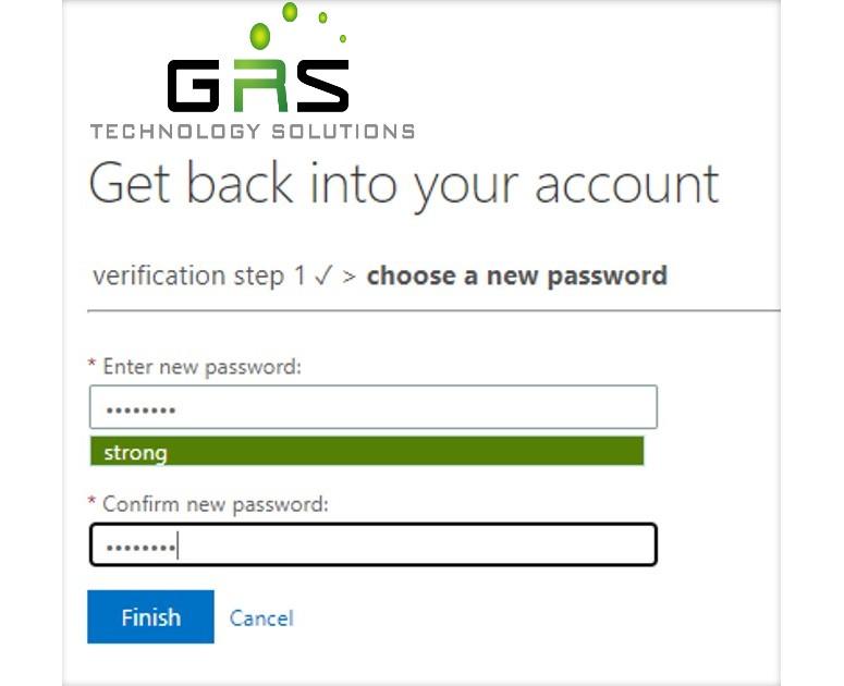 Performing a Self-Service Password Reset | GRS Technology Solutions